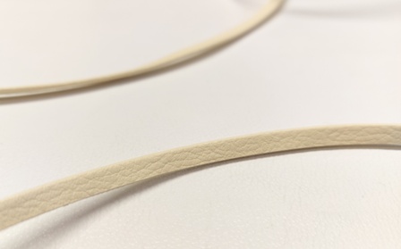 Onlineshop - KAPPEY.de - Keder, cream, 5,5 mm, ohne Einlage